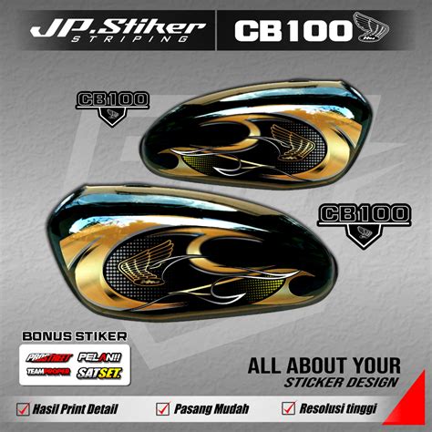 Jual Cb 100 Stiker Striping Cb 100 Herex Sticker Motor Honda Cb 100