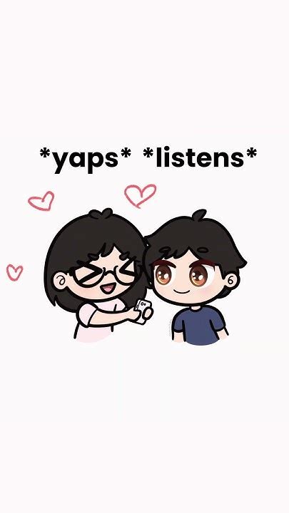 Yapping The Day Away 🥰 Animation Couples Couplegoals Funny Cute