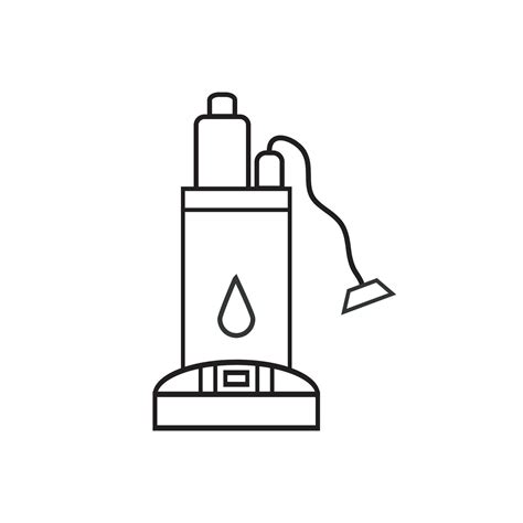 Sump Pump Line Icon On White Background 29884010 Vector Art At Vecteezy
