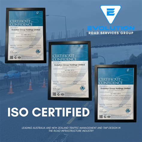 Evolution Traffic Management Complies With Iso 9001 Iso 14001 And