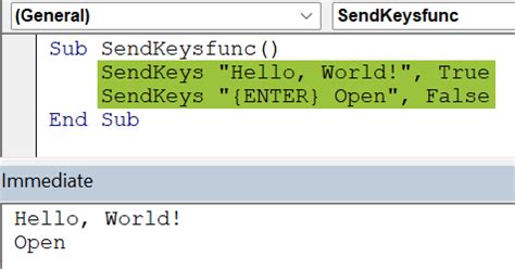 Vba Sendkeys Syntax Examples How To Use In Excel
