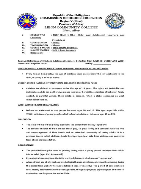 Unit 1 Basic Concepts Pdf Cognitive Development Pedagogy