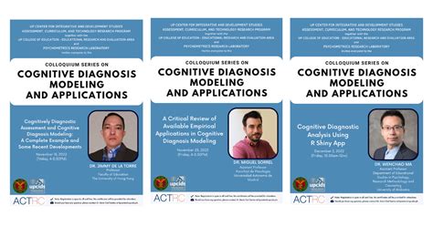 Three Webinars To Comprise Colloquium Series On Cognitive Diagnosis Modeling And Applications