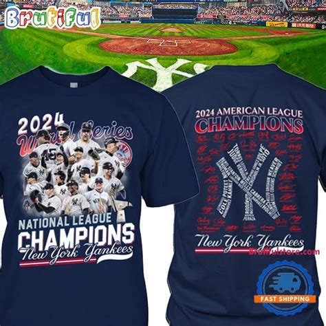 New York Yankees World Series 2024 American League Champions Signature