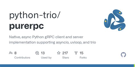 Github Python Triopurerpc Native Async Python Grpc Client And Server Implementation