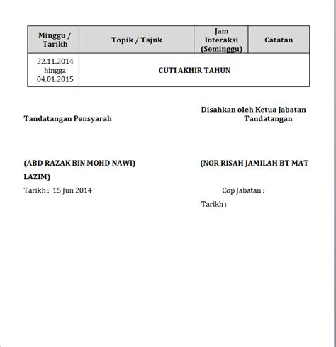 Skema PDP EFolio EDU 3053