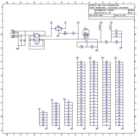 Se Busca Diagrama Esquematico Nintendo 64 Nus Cpu 03 Yoreparo