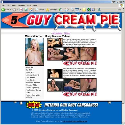 Freeones Gives Porn Site 5 Guy Cream Pie An Overall Review Rating Of 7 5