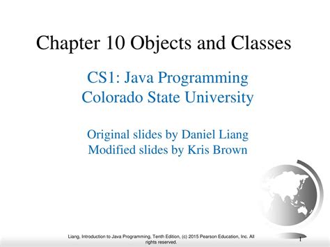 Ppt Dive Into Object Oriented Programming Concepts And Classes
