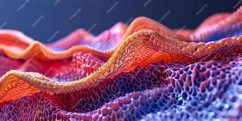 3d Isometric View Of Nasal Mucosa Lining Respiratory Epithelium Concept