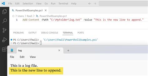How To Append Text To A File In Powershell