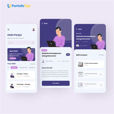 Study App Ui Concept Freelancer