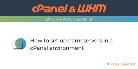 Cpanel Do You Know How To Set Up Nameservers In A Cpanel Facebook