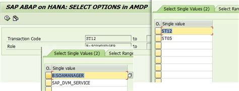 Amdp With Select Options In Abap On Sap Hana
