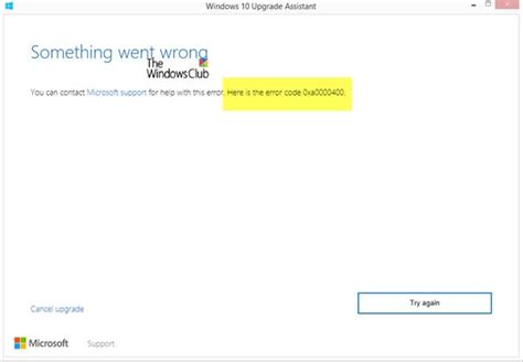 Fix Windows Upgrade Error 0xa0000400 On Windows 11 10