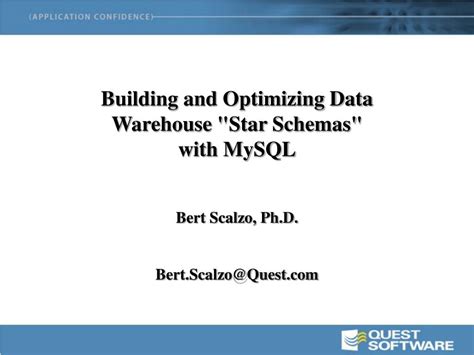 Ppt Optimizing Data Warehouse Star Schema With Mysql Powerpoint