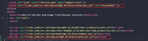 配置antd的externals之后，antd还是会被打包进去 🐛 Bug · Issue 5720 · Ant Designant Design Pro · Github