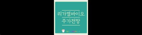 리가켐바이오 주가 전망 실적 전망 및 Adc 기술 경쟁력 분석