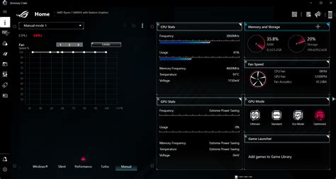 GPU Fan Not Spinning Even On Load GPU Fan In Armoury Crate Showing As CPU Fan Instead R