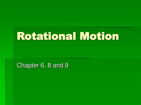 PPT Rotational Motion PowerPoint Presentation Free Download ID 3043004