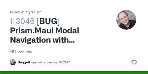 [bug] prism maui modal navigation with knownnavigationparemeters