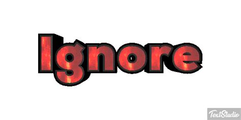 Ignore Word Animated  Logo Designs