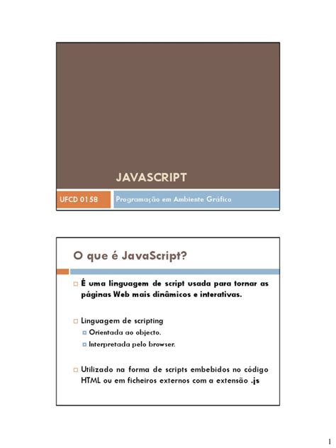 Ufcd 0158 Javascript 1 Pdf Script Java Estrutura De Dados De Matriz