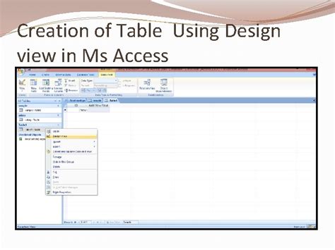Types Of Table View In Ms Access At Margie Ronald Blog