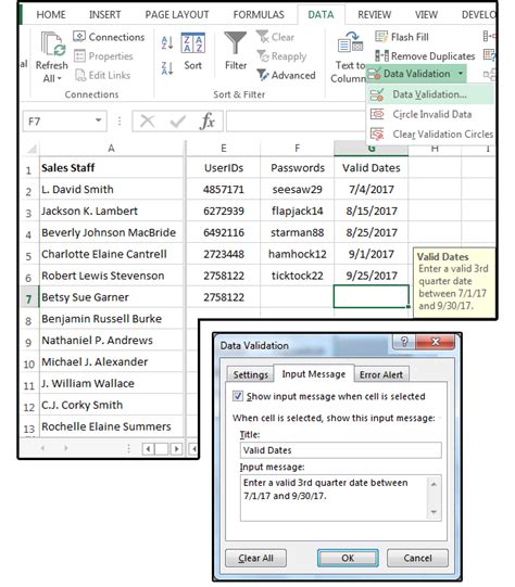 How To Create Custom Input And Error Messages In Excel Pcworld