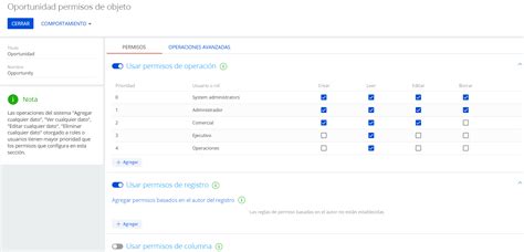 Object Permission Community Creatio
