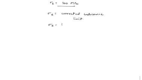 Solved Question 2 Calculate The Fatigue Stress Concentration For A