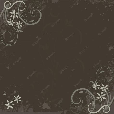 그런 지 페인트 꽃 배경 벡터 프리미엄 벡터