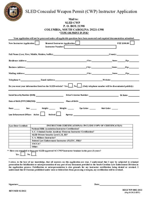 Sled Cwp Instructor 2022 2025 Form Fill Out And Sign Printable Pdf Template Airslate Signnow