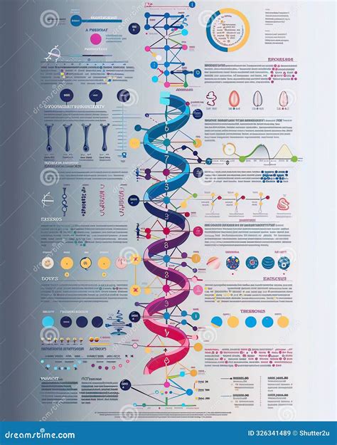 Genetic Flow Scientific Vector Illustration Graphic
