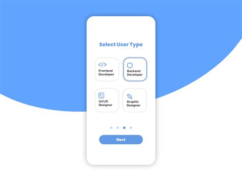 Select User Type Design By Dixita Ganatra On Dribbble