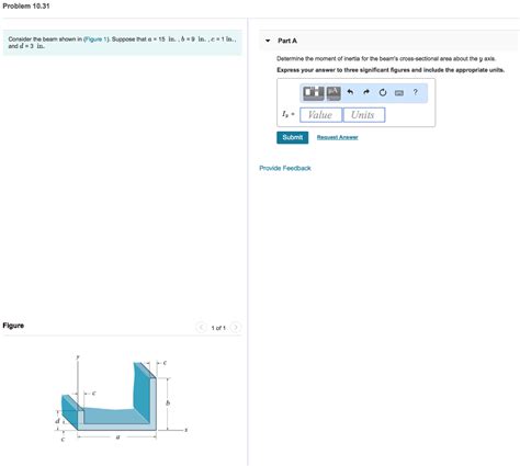 Solved Problem 10 31 Consider The Beam Shown In Figure 1