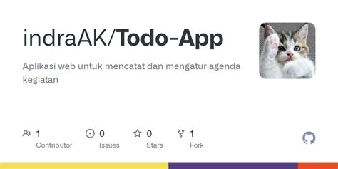 GitHub IndraAK Todo App Aplikasi Web Untuk Mencatat Dan Mengatur