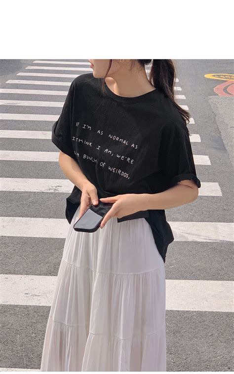 불쾌지수zero쾌적함 체형커버 아임노멀 루즈핏 프린팅 반팔티셔츠44~99 ♥핫핑♥ 불쾌지수zero쾌적함 체형커버 아임노멀 루즈핏 프린팅 반팔티셔츠44~99 ♥핫핑♥