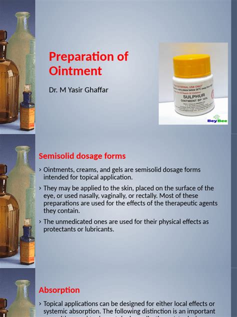 Preparation Of Ointment Pdf Topical Medication Self Improvement