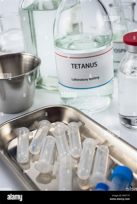 Test Tetanus In Laboratory Conceptual Image Composition Horizontal