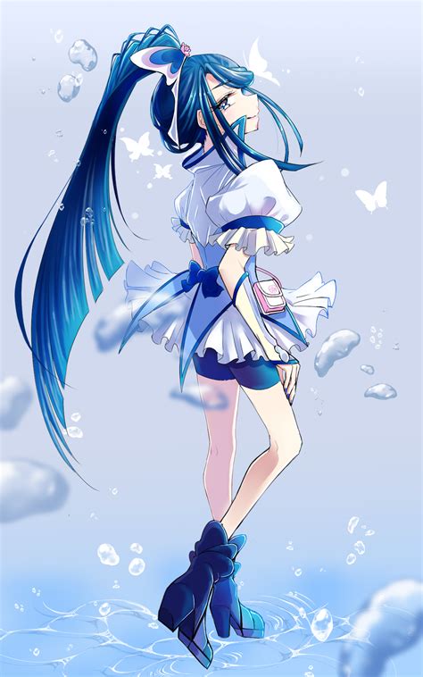 Miisu Minirose Cure Aqua Precure Yes Precure 5 Highres 1girl