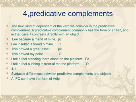 Clause Structure Complements And Adjuncts Ppt