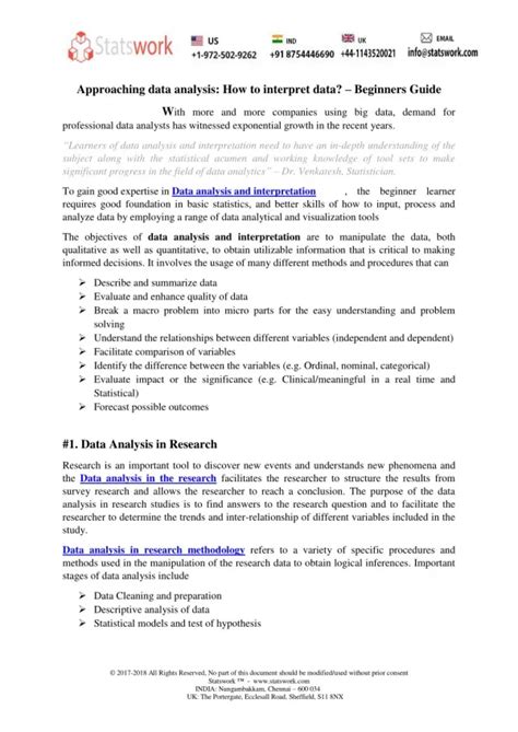 Ppt Approaching Data Analysis How To Interpret Data Beginners