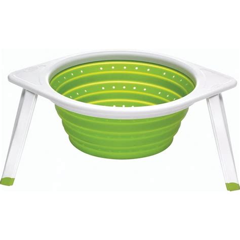 Large Collapsible Colander With Folding Stand