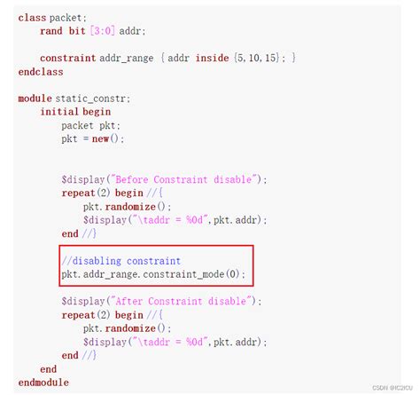 Systemverilog学习 随机化（2）systemverilog Inside Csdn博客