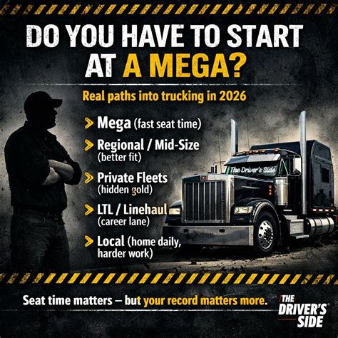The Drivers Do You Have To Start At A Mega Carrier To Become A Real