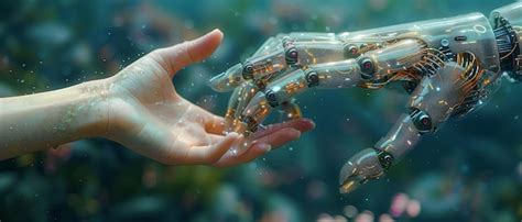 Premium Photo Humans Work With Artificial Intelligence Entering Command Prompts To Solve