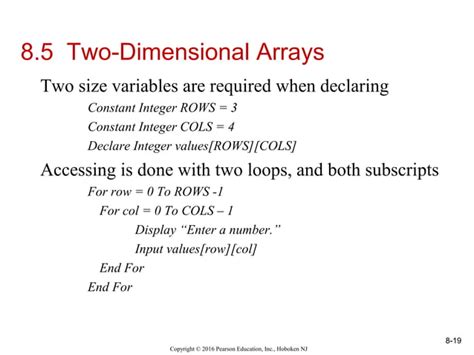 programming logic and design arrays ppt