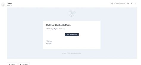 Laravel 11 Markdown Laravel 11 Send Email Using Markdown Mailables