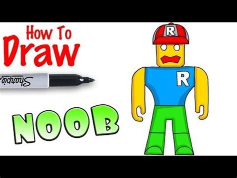 How To Draw The Noob In Roblox YouTube Drawing For Beginners Roblox Drawing Tutorials For